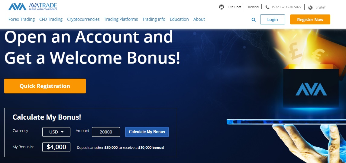 AvaTrade Review | AvaTrade Bonus | Cryptocurrency Broker Review 2019 ...